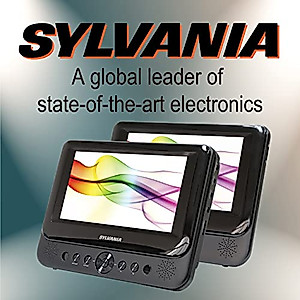 Sylvania SDVD7750 Dual 7-Inch Portable LCD DVD Player - Black