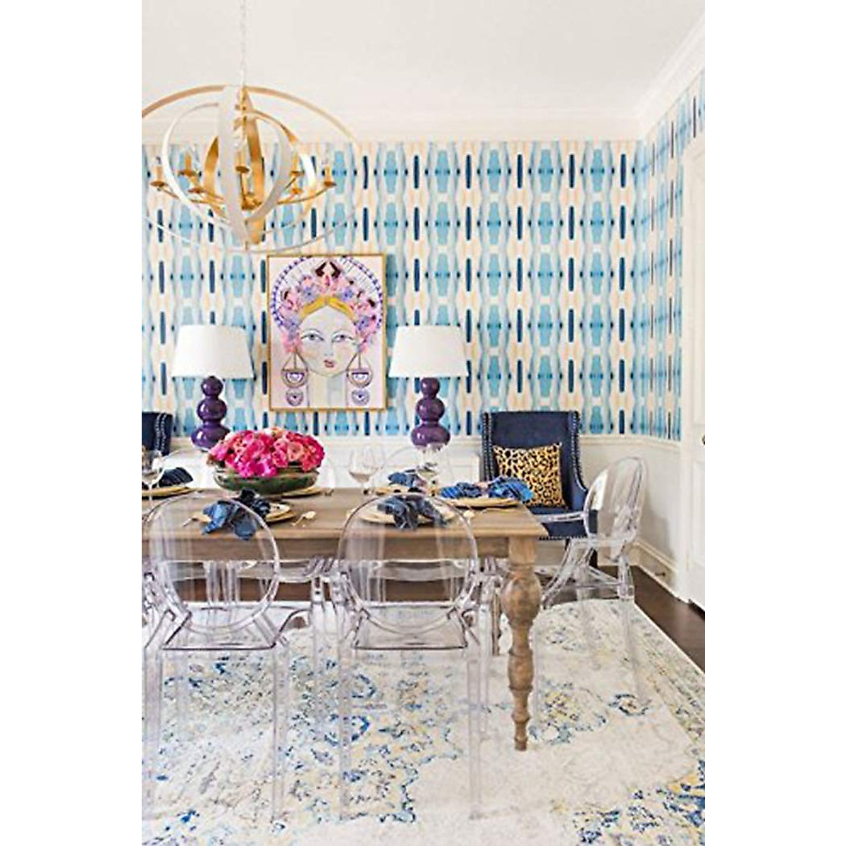 2xhome Set of 2 Clear Louis Ghost Dining Armchairs Polycarbonate Designer Acrylic Transparent Crystal Chair with Arms Glass Modern Mid Century Victorian See Through for Desk Kitchen