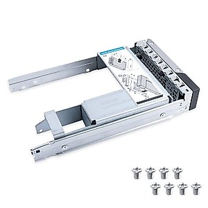 3.5" inch X7K8W 0X7K8W SAS SATA Hard Drive HDD Tray Caddy Compatible with Dell 14th Gen 14 G14 R640 R740 R740xd R840 R940 R440 R540 PowerEdge Server (1PCS 3.5" HDD Tray+2.5" Conversion Bracket)