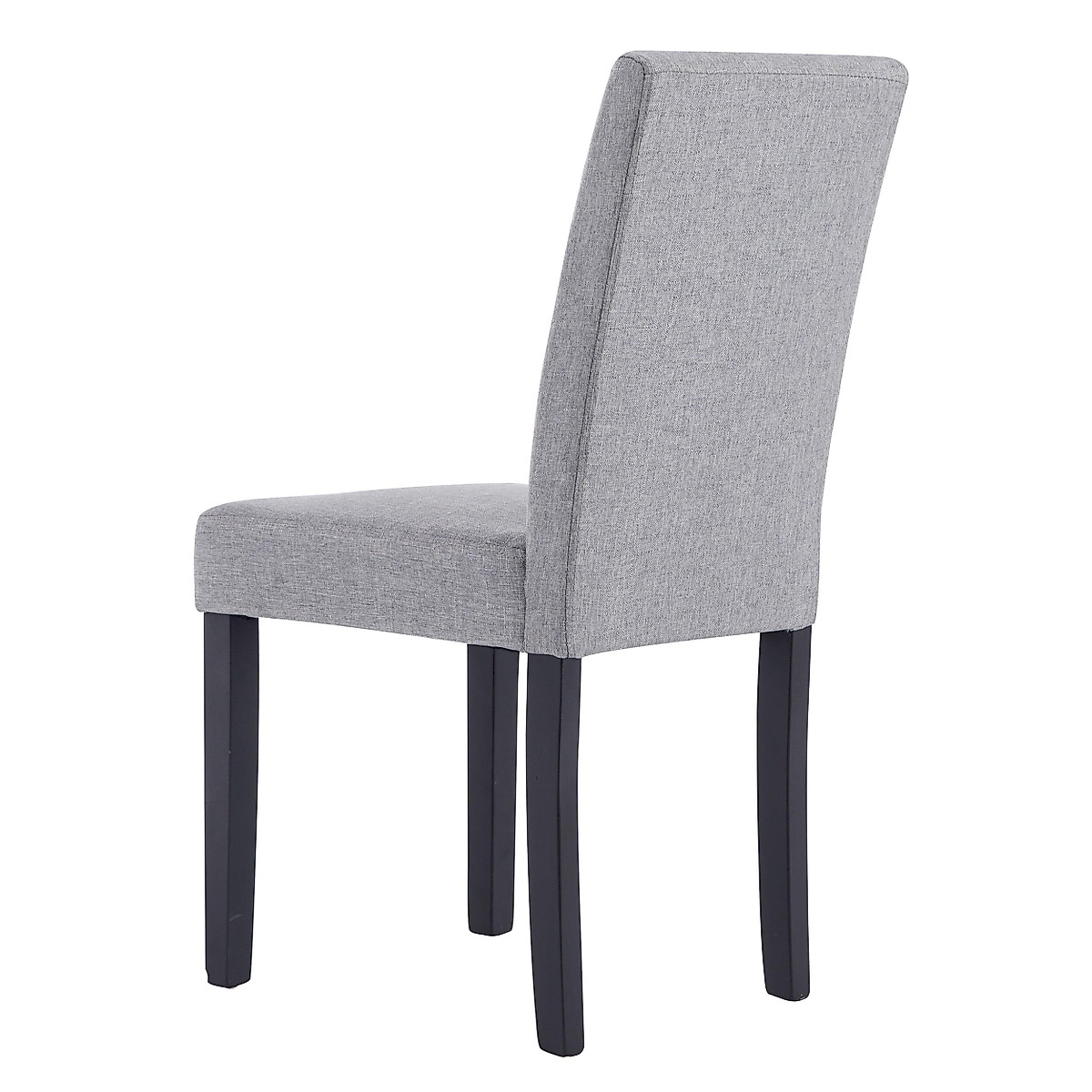 IULULU Dining Chairs Set of 4 Upholstered Linen High-Back, Grey