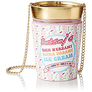 Unknown womens Betsey Johnson I Scream Crossbody, Multi, One Size US