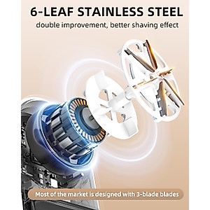 ASNUG Fabric Shaver, 2600 mAh Rechargeable Lint Remover, Sweater Shaver with Lint Brush, Sweater Defuzzer to Remove Pilling, Large Capacity Lint Storage, Portable Fabric Shaver for Furniture, Clothes