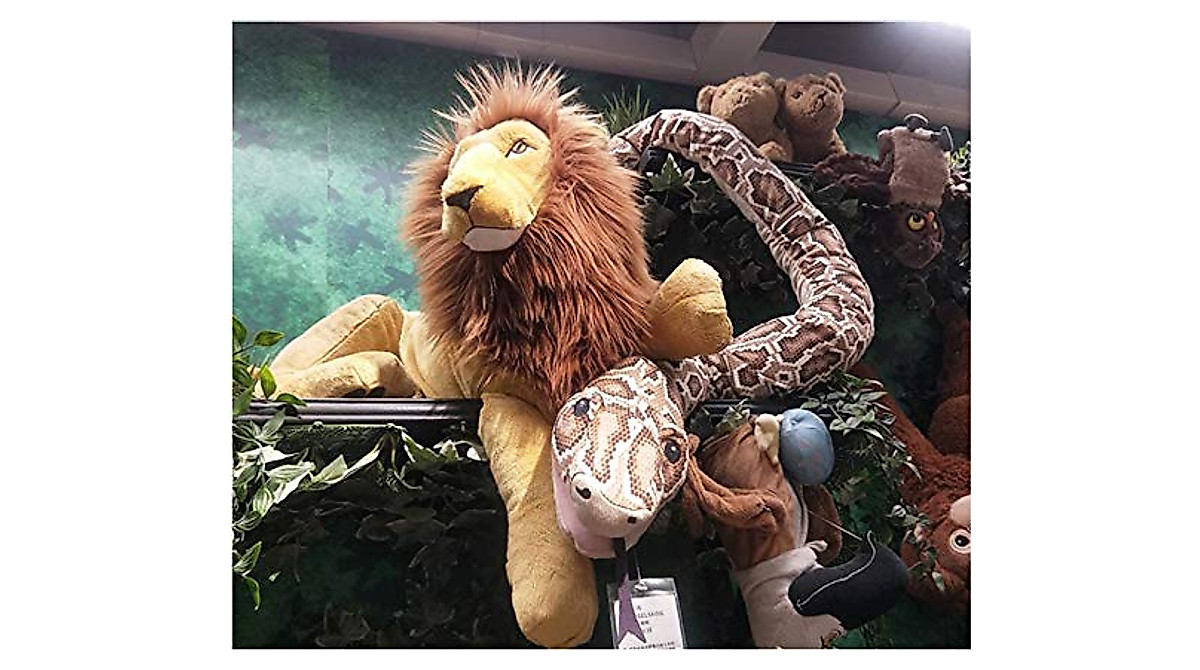 XICHEN Large Plush Python Cushion - 170cm Realistic Snake Toy