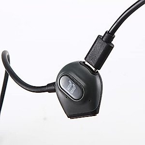 ULlife Me-300S: Lightest Foldable Bone Conduction Headphones, Waterproof Open-Ear Bluetooth Sport Headphones, Foldable Wireless Earphones for Workouts and Running, Built-in Mic, with Ear Hooks (Black)