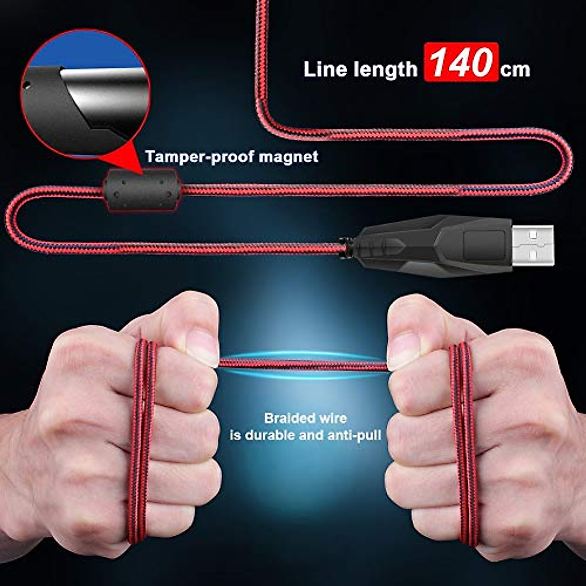 Gaming Mouse, Gojiny 7 Buttons USB Wired Optical Game Gaming Mouse Light Computer Mouses for PC Games