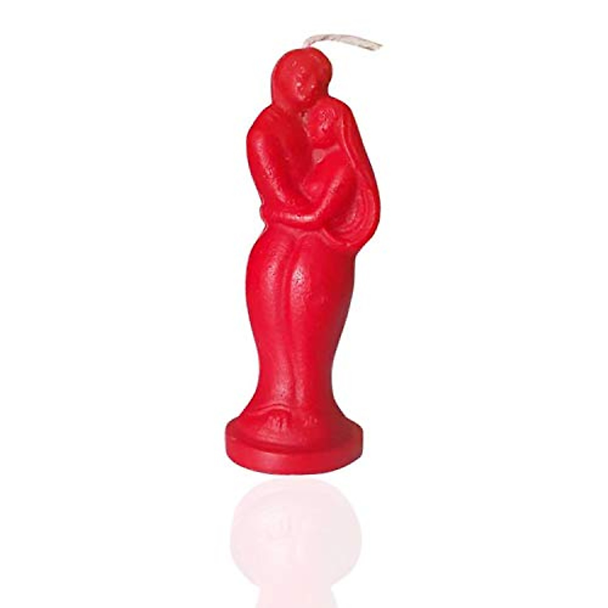 Rajasthaniartdecor Man Woman Colour Love Couple Home Décor Candle Size 5.5 Inches (Red)