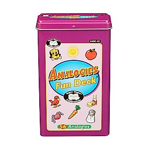 Super Duper Publications | Analogies Flash Cards | Opposites, Similarities, and Vocabulary Fun Deck | Educational Learning Materials for Children