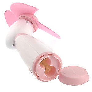 Mini Handheld Fan, Desk Fan Small, Battery Powered, Portable Hand Fan, YGH365B Battery Powered Blades, Cooling Fan ( Pink ), Rosa (Z53ONC281569Q4CMYHH)