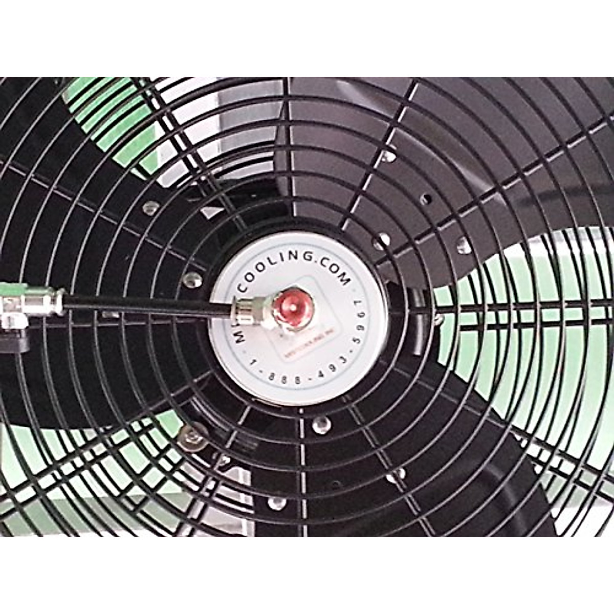 Misting Fan - Patio Mist Fan - Outdoor Mist Fan - For Residential, Commercial, Restaurant and Industrial Misting Application (18 Inch Black Fan)