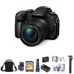 Panasonic LUMIX DMC-G85 Mirrorless Camera with 12-60mm OIS Lens Bundle with Acc