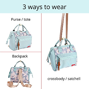 BunnyBoop Medium Small Baby Diaper Bag Backpack - Diaper Bags For Baby Girl Tote Diaper Bag Mini Diaper Bag Tote & Crossbody Baby Bag For Mom Bag | Baby Backpack Diaper Bags For Boys