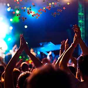 VILLCASE 1 Set Dining Table Decor Party Accessory Confetti Glitter Table Decoration Table Scatters Decoration Glitter Stars Beer Festival Confetti Decor Party Favor Desktop Sequins Paper