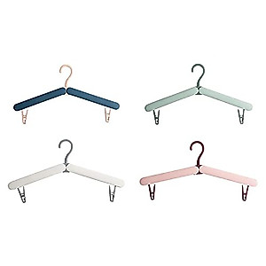 XINGWANG 4-Piece Portable Folding Travel Hanger, Outdoor Drying Rack with Clip, Travel Goods