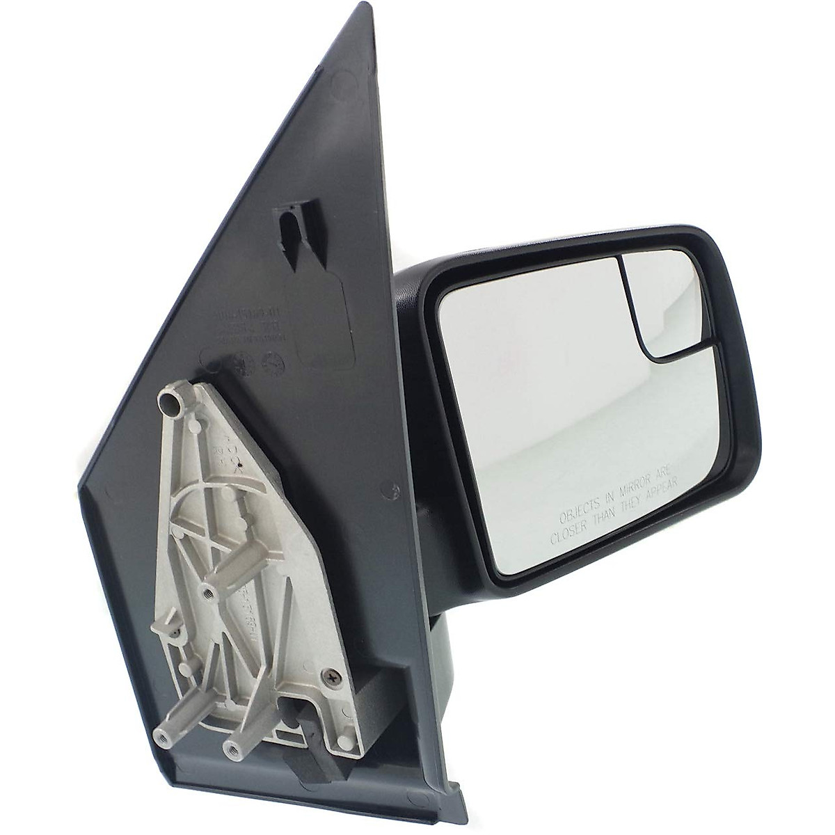 Kool Vue Driver & Passenger Side Manual Mirrors for Ford Transit Connect 2011-2013 With Spotter Glass Textured
