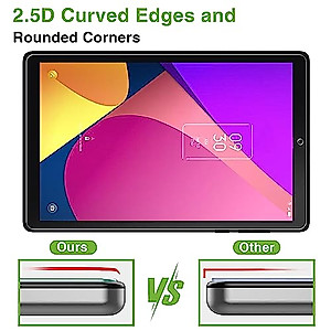 LKOOZO Screen Protector for TCL Tab 8 LE Model 9137W / TCL Tab 8 WiFi Model 9132X, Tempered Glass Film Compatible with TCL Tab 8 4G 9132G2, 2 Pack