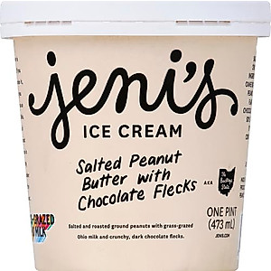 JENIS SPLENDID ICE CREAMS Salted Peanut Butter with Chocolate Flecks, 1 PT