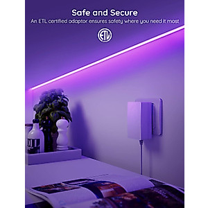 Govee 32.8ft Color Changing LED Strip Lights, Bluetooth LED Lights with App Control, Remote, Control Box, 64 Scenes and Music Sync Lights for Bedroom, Room, Kitchen, Party, 2 Rolls of 16.4ft