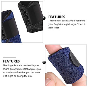 MILISTEN 2pcs Strap Splint Splint Protector stabilizer Glove Pinky Splint Brace Thumb Splint Brace Splint Sleeve Braces Support Frame Adjustable