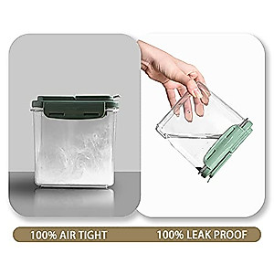 JIOLLY Airtight Food Storage Containers Set [12 Piece] - Kitchen with Lids for Flour, Sugar and Cereal,BPA-Free Plastic Dry Canisters Pantry Organization , Includes Labels, Marker