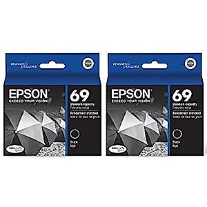 Epson 69 Black Twin Pack Ink Cartridges