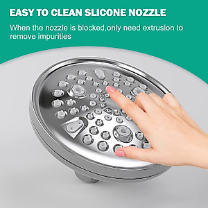 Esnbia Shower Tub Kit, Tub and Shower Faucet Set（Valve Included) with Rain Shower Head and Tub Spout, Single-Handle Tub and Shower Trim Kit,Chrome