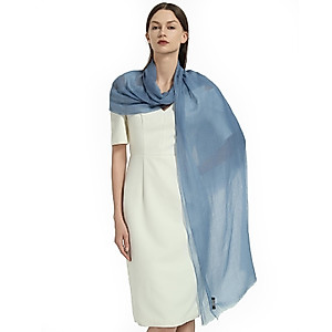 NUOHEMULE featherlight scarf cashmere for Women Lightweight Shawl and Travel Wraps, Super Large (230 * 100cm) Pashmina Summer Scarf as Elegant Accessory