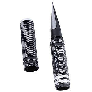 HobbyPark 0-14mm Hole Puncher Reamer w/Sleeve and Curved Scissors Set Universal Tool for RC Car Body Shell Lexan Plastic (with Black Reamer)