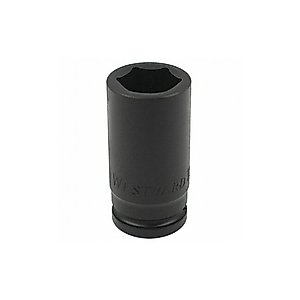 3/4" Drive, 3-1/2", 30mm,Impact Socket, Chrome Molybdenum Alloy Steel, 21WN19