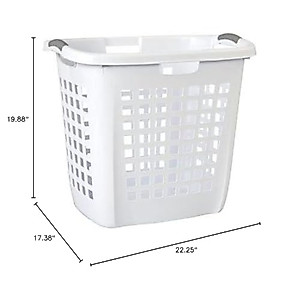 Sterilite White Plastic Laundry Basket