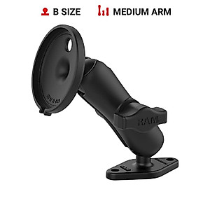 RAM Mounts Drill-Down Mount for Apple MagSafe RAM-B-102-AP-MAGU with Medium Arm