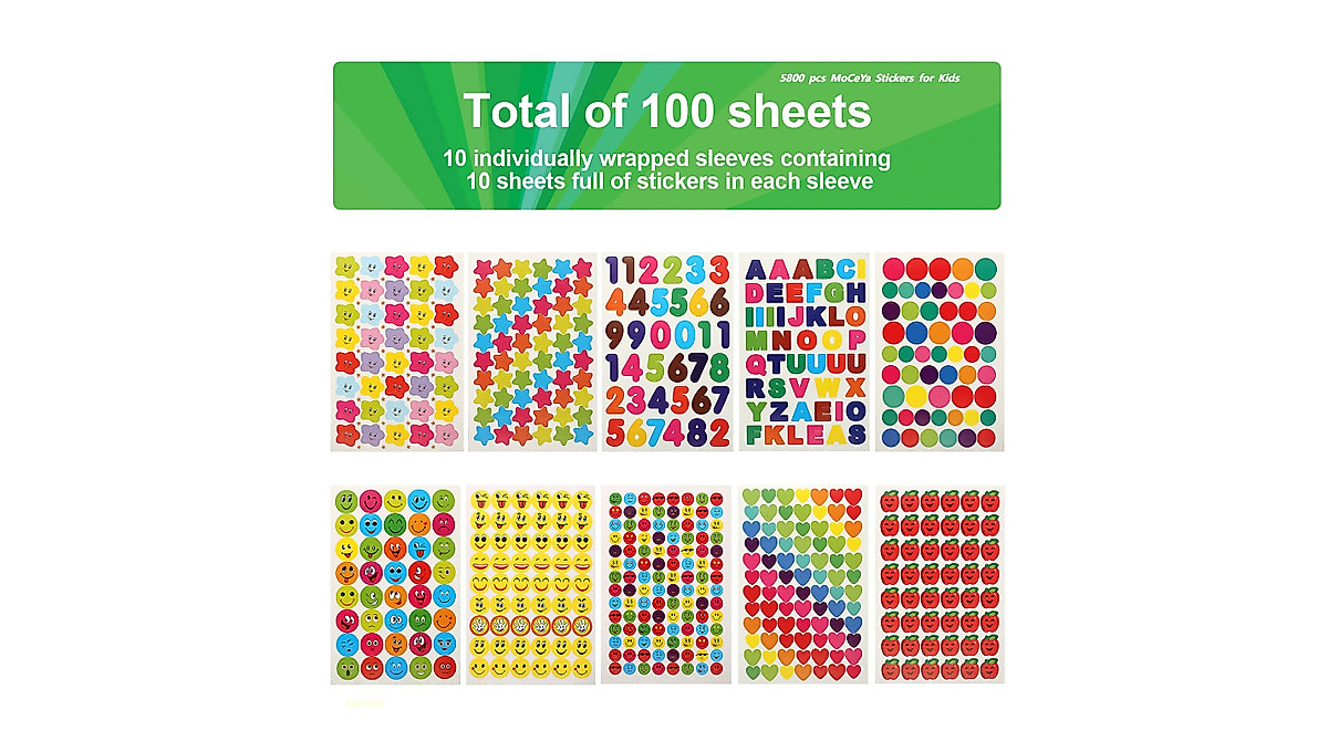 Small Stickers for Kids & Teachers - 5800 Reward Stickers