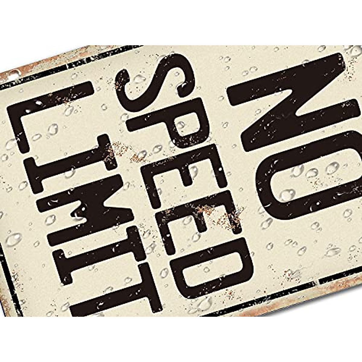 ALREAR No Speed Limit Signs Vintage Reproduction Funny Garage Man Cave Metal Sign Aluminum 8 x 12 inches