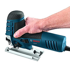 BOSCH JS470EB Corded Barrel-Grip Jig Saw - 120V Low Vibration, 7 Amp Variable Speed for Smooth Cutting up to Up To 5-7/8 Inch on Wood, 3/8 Inch on Steel For Countertops