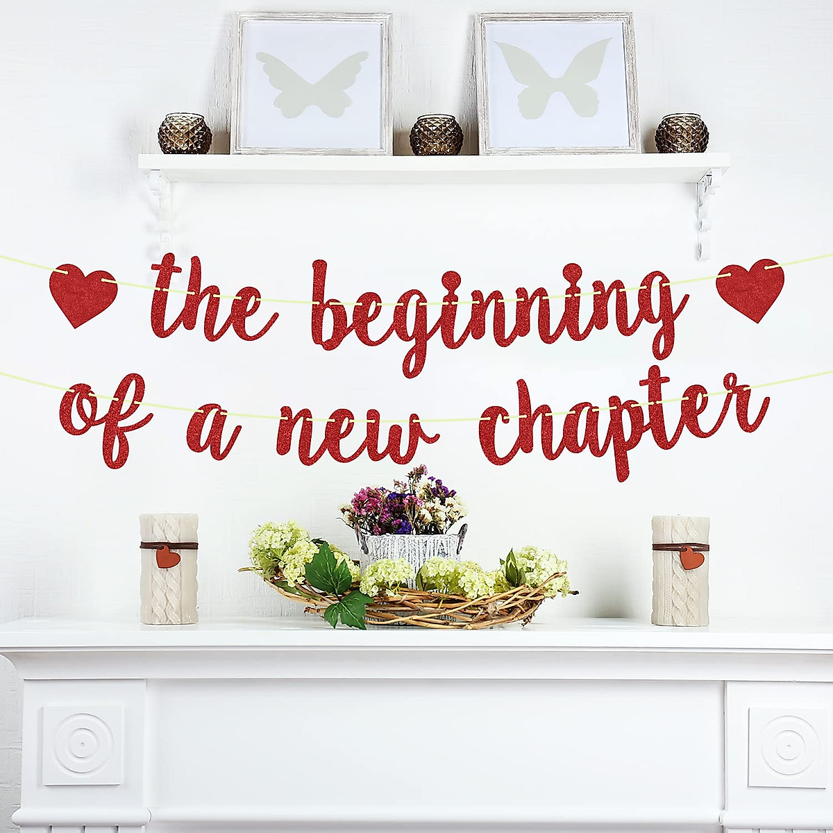 Red Glitter Miss You Already Banner, Retirement Party Banner, Travelling Bon Voyage Banner, Leaving on Trip Banner, Going Away Banner, Retired Party Decorations Supplies