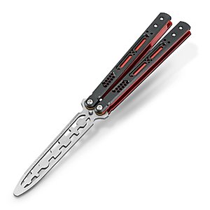YZH GOAT G10 Multifunctional Butterfly Ruler Super Smooth Well Balanced, Stainless Steel (Black)