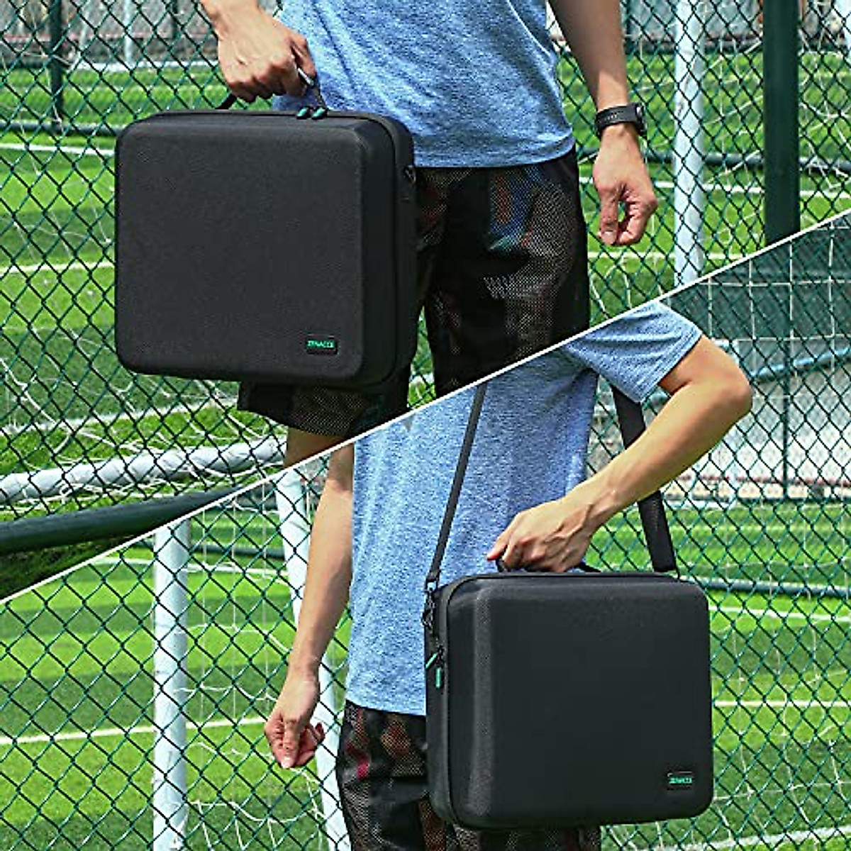 ZENACCE Hard Carrying Case Compatible with Xbox Series X, Protective Travel Bag Holds Xbox Series X Console, Wireless Controllers, Cables and Other Accessories