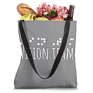 Vision Team PVI Visual Braille Unisex Gift Men Women School Tote Bag