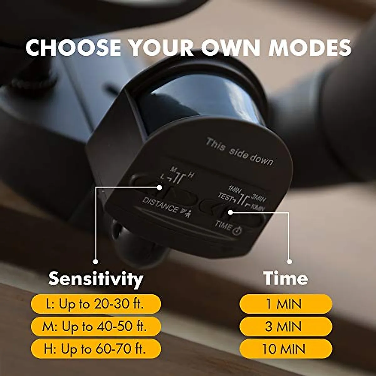 LUTEC 6211BZ-PIR23A 300 Watt Halogen Motion Activated Integrated Dual-Head Floodlight Outdoor, Waterproof Exterior Security Wall Light for Patio, Garden, Yard, Bronze