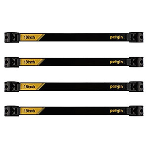 Petgin Set of 4 Magnetic Tool Holder Rack - 18 Inch Heavy Duty Garage Wall Holder Strip for Tools - Tool Bar with Magnet for Screwdriver, Wrench