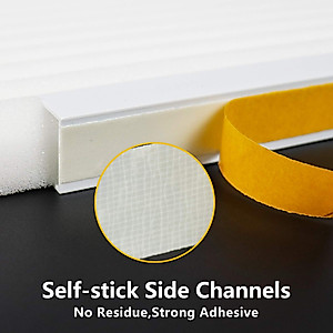 LBG Products Window AC Foam Insulation Panel Kit,Pack of 2 Insulated Air Conditioner Side Panels,18in High x 9in Wide x 7/8in Thick