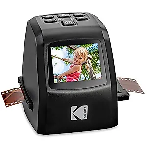 KODAK Mini Digital Film & Slide Scanner – Converts 35mm, 126, 110, Super 8 & 8mm Film Negatives & Slides to 22 Megapixel JPEG Images – Includes - 2.4 LCD Screen – Easy Load Film Adapters