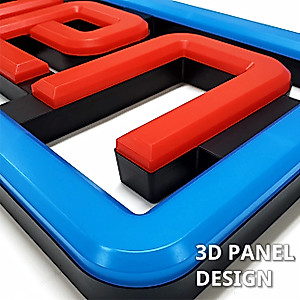 [New 2025] MaxLit Jumbo 30'' x 13'' Ultra Bright LED Neon Open Sign — Remote Controlled — Multiple Light Display Modes — Bright & Vivid Illumination — Boost Your Business Visibility! [Blue/Red]