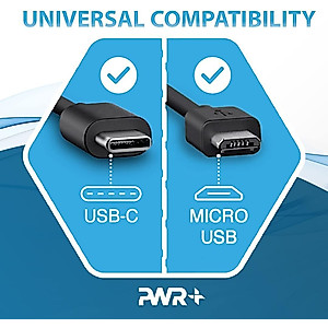 5V 3.5A Charger AC Adapter for NOCO Boost X GBX45 GBX55 GBX75 GBX155 Sport GB20 GB30 GB40 GB40HD GB50Pro GB70 GB70XL GB150Sport Battery Jump Starter Power Supply Cable Cord Micro-USB and USB-C