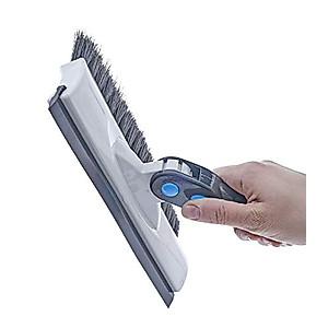 Extendable Snow Brush with Squeegee & Ice Scraper - Eva Foam Comfort Grip on Aluminum Handle, T-Shape Telescopic Auto Ice Scraper and Snow Brush - Car Truck SUV Windshield