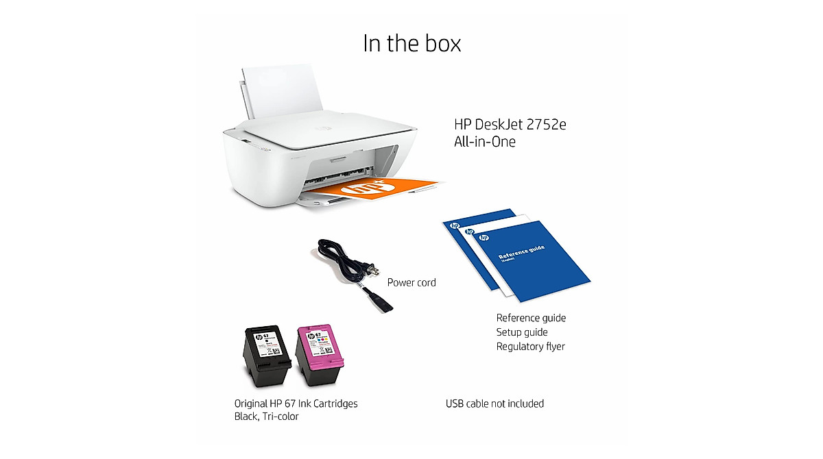 HP DeskJet 2742e All-in-One Printer - Wireless & Fast