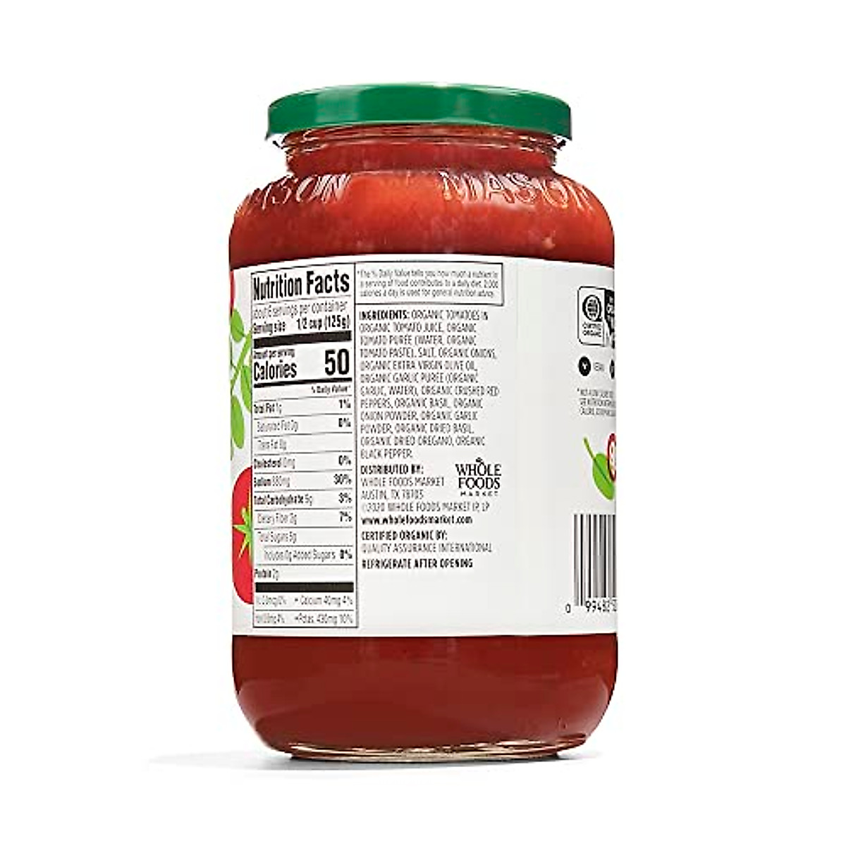 365 by Whole Foods Market, Organic Arrabbiata Pasta Sauce, 25 Ounce