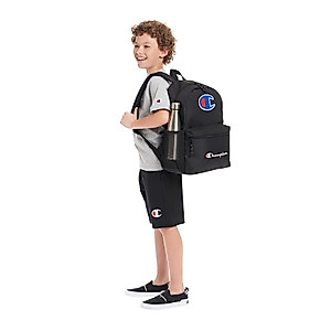 Champion unisex child Youth Backpacks, Black Traditional, One Size US