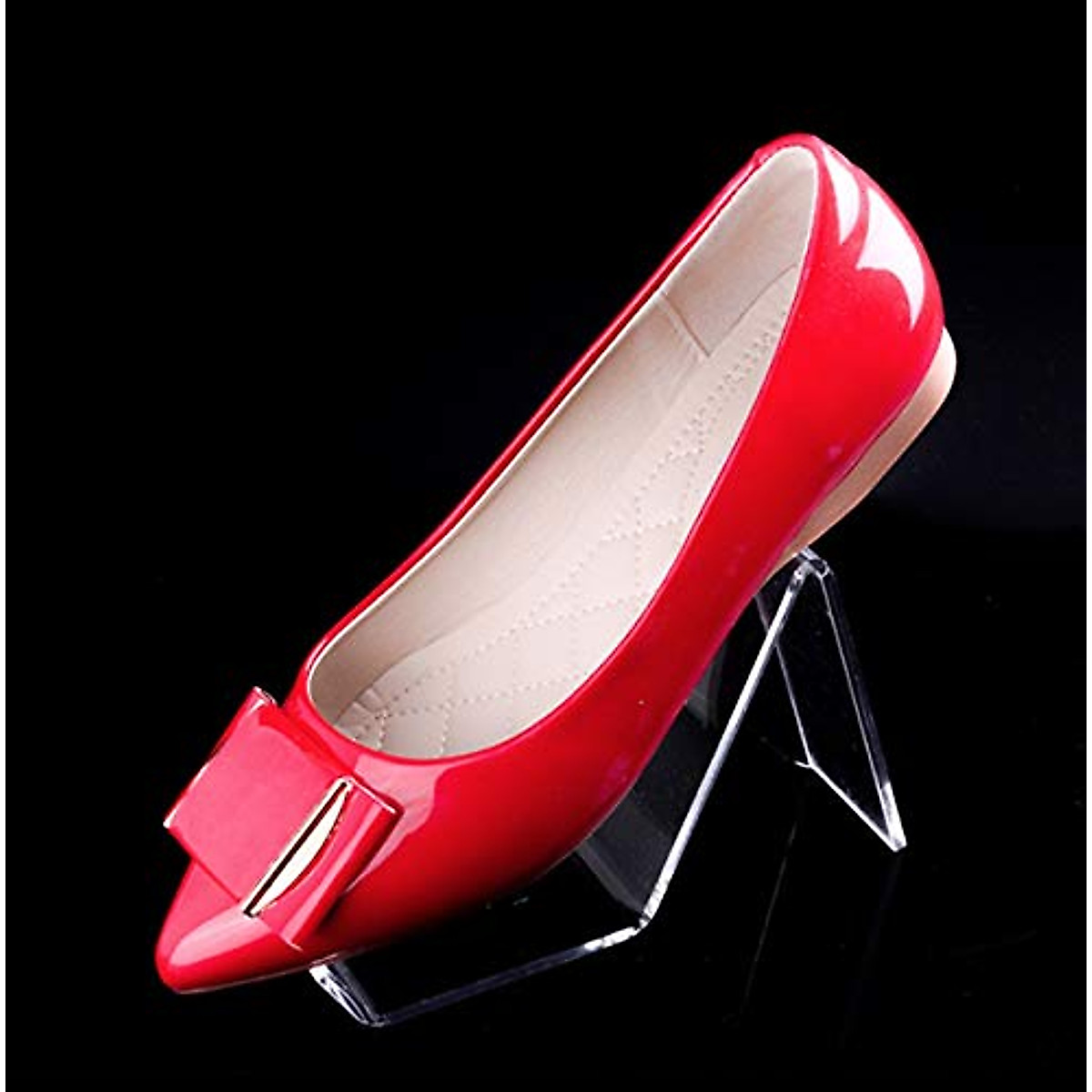 10x Clear Acrylic Shoe Retail Shop Display Rack Show Stand Sandal Riser Support