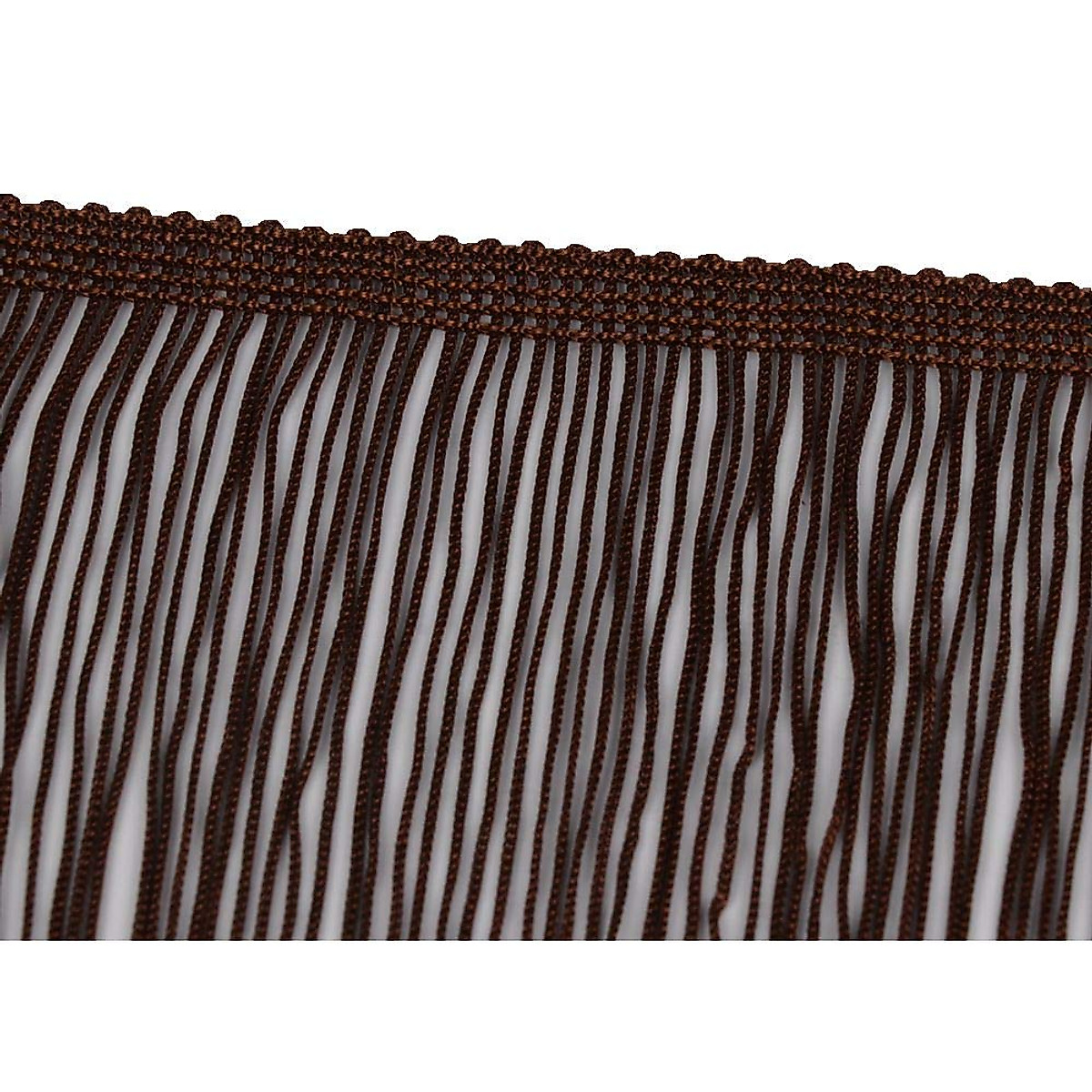 Heartwish268 Fringe Trim Lace Polyerter Fibre Tassel 6inch Wide 10 Yards Long for Clothes Accessories Latin Wedding Dress DIY Lamp Shade Decoration Black White Red(Brown)