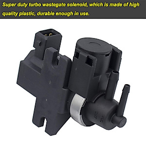 BC3Z-9E882-A BC3Z9E882A Turbo Wastegate Solenoid Vacuum Valve Fit for 2011-2016 Ford F-250 F-350 Super Duty 6.7L V8 DIESEL Black